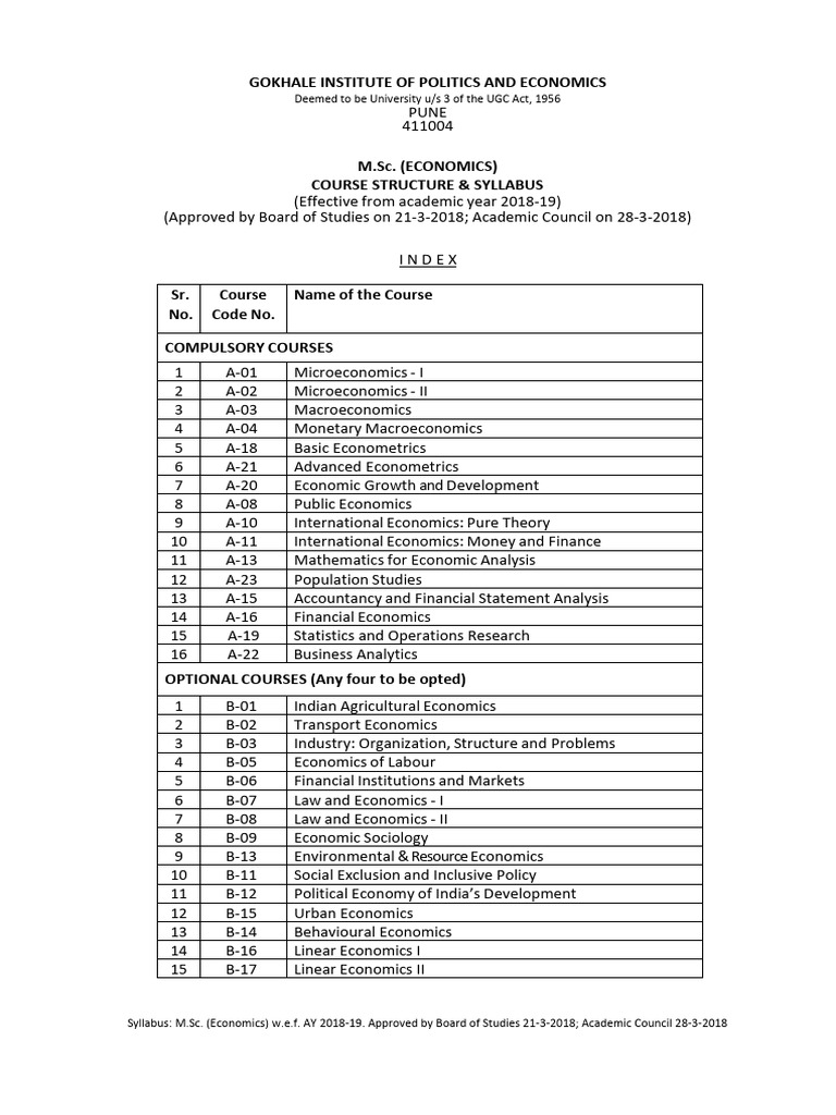 M.SC .Economics | PDF | General Equilibrium Theory | Regression Analysis