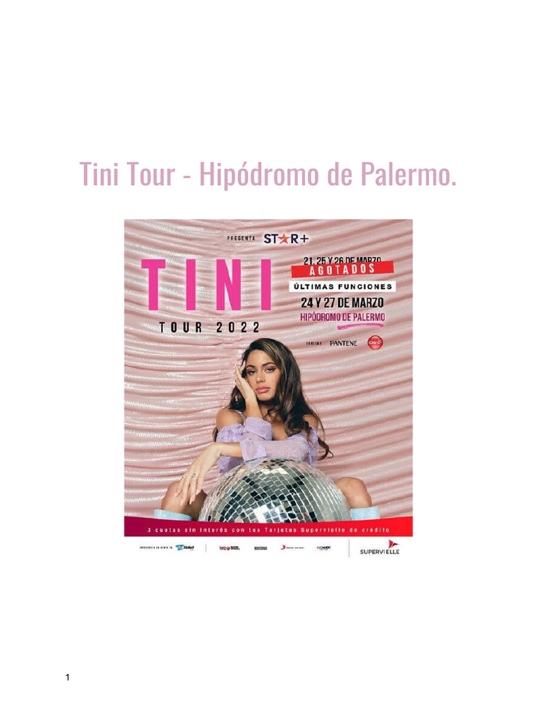 TP - Tini Tour | PDF | Política | Ciencias sociales