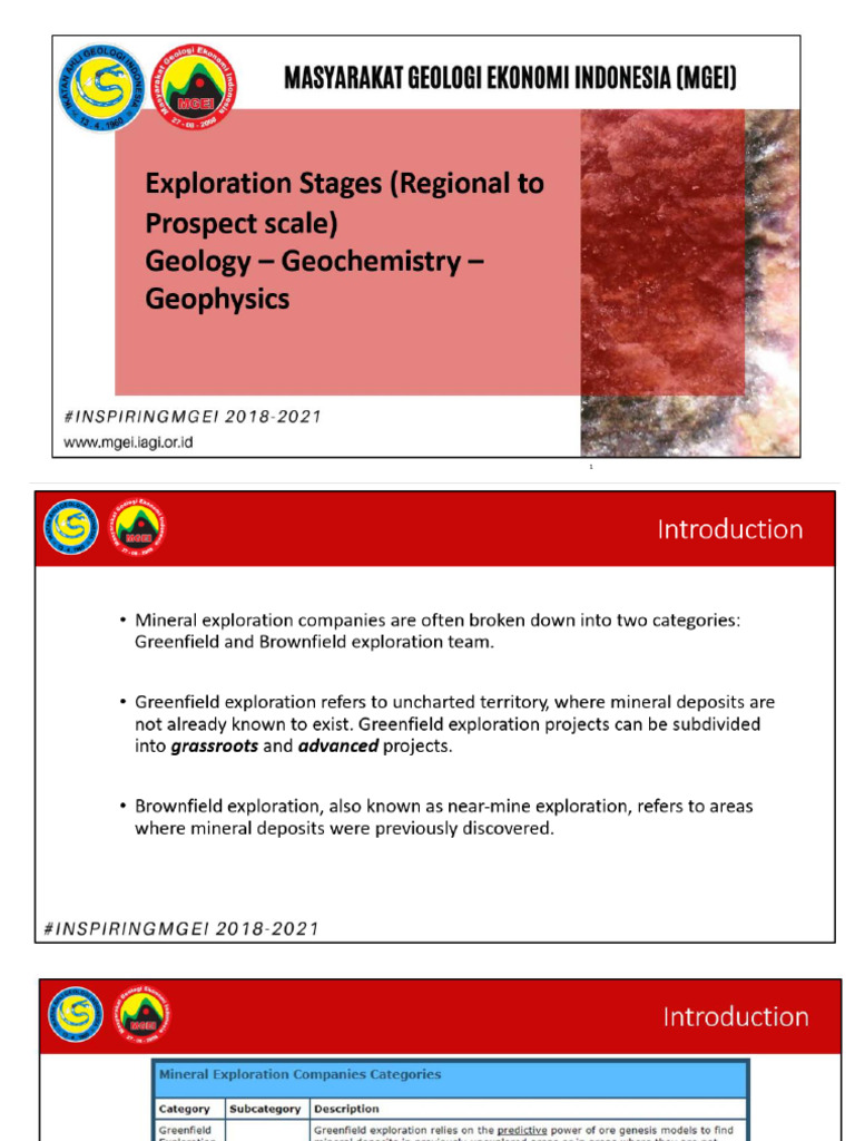 2.Regional-Prospect Exploration | PDF | Geology | Geochemistry