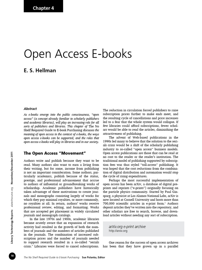 Fulltext | PDF | Libraries | Open Access