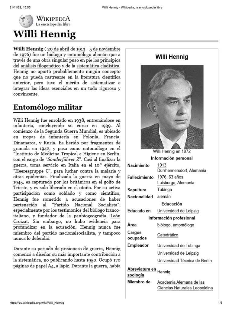 Willi Hennig | PDF | Science | Biología