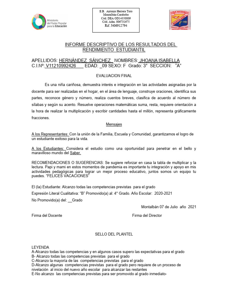 BOLETAS FINALES CON LITERAL 3er grado | PDF | Multiplicación | Evaluación
