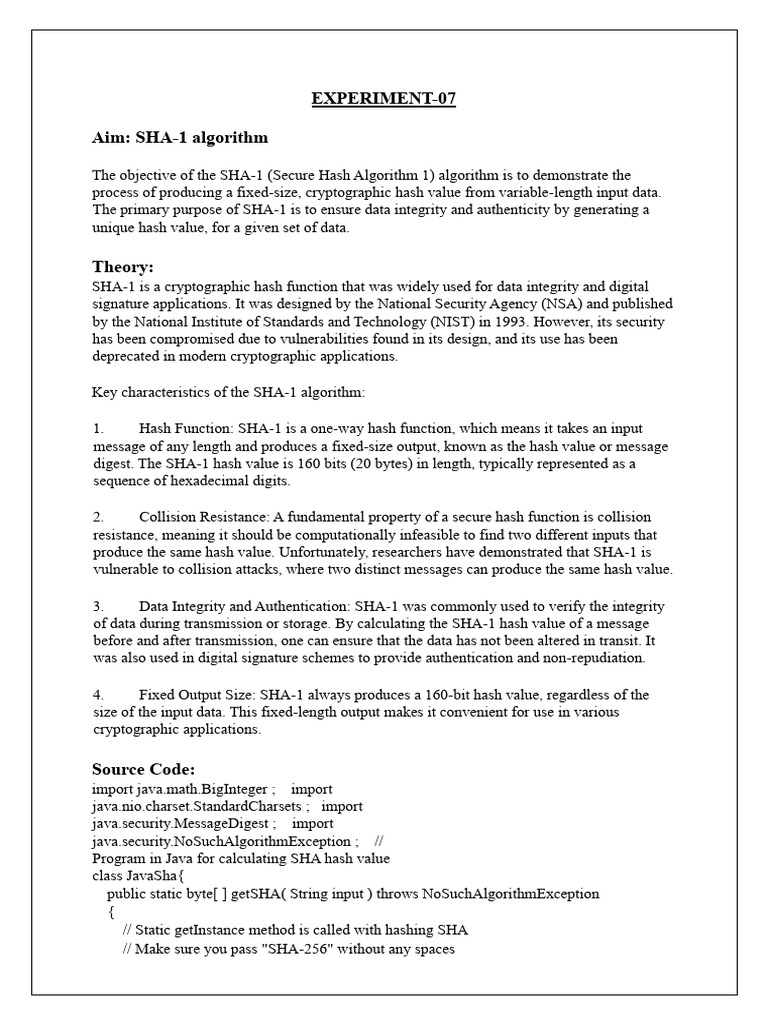 Cns - Expt - 7 2 AMIT | PDF | Computing | Applied Mathematics