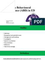 Guidelines for Acute Behavioural Disturbance | PDF | Emergency ...