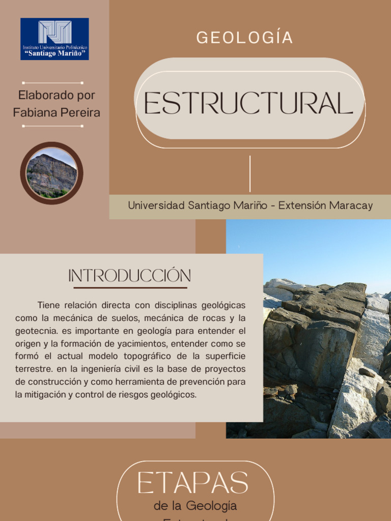 Estructura Geologica | PDF | Estrato | Roca (geología)