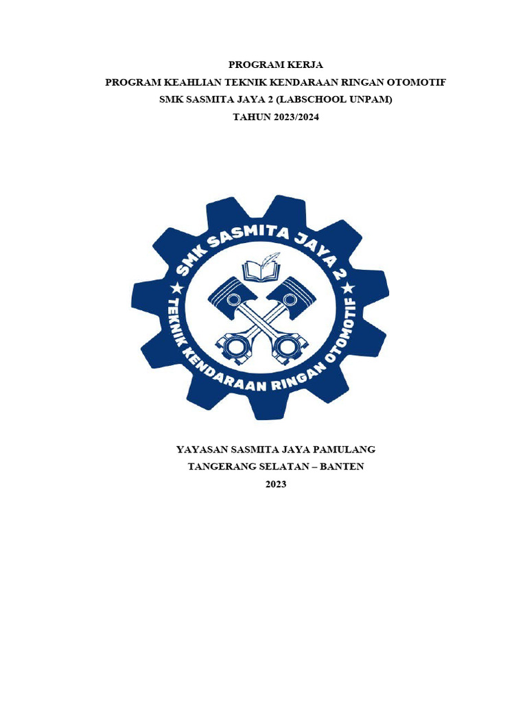 Program Kerja Program Keahlian TKRO 2023 | PDF