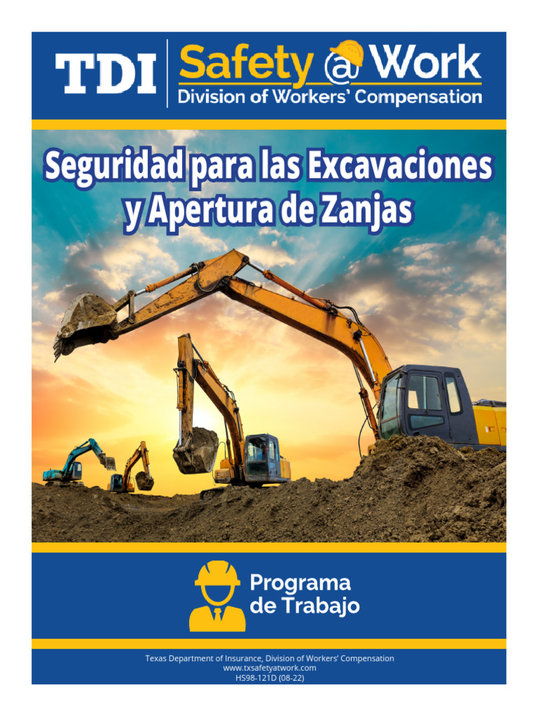 Seguridad en Excavaciones y Zanjas | PDF | Administración de Seguridad ...