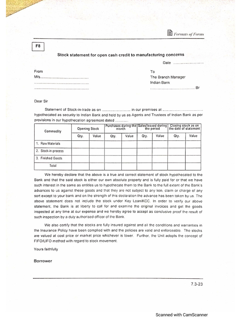 Stock Manufacturing | PDF