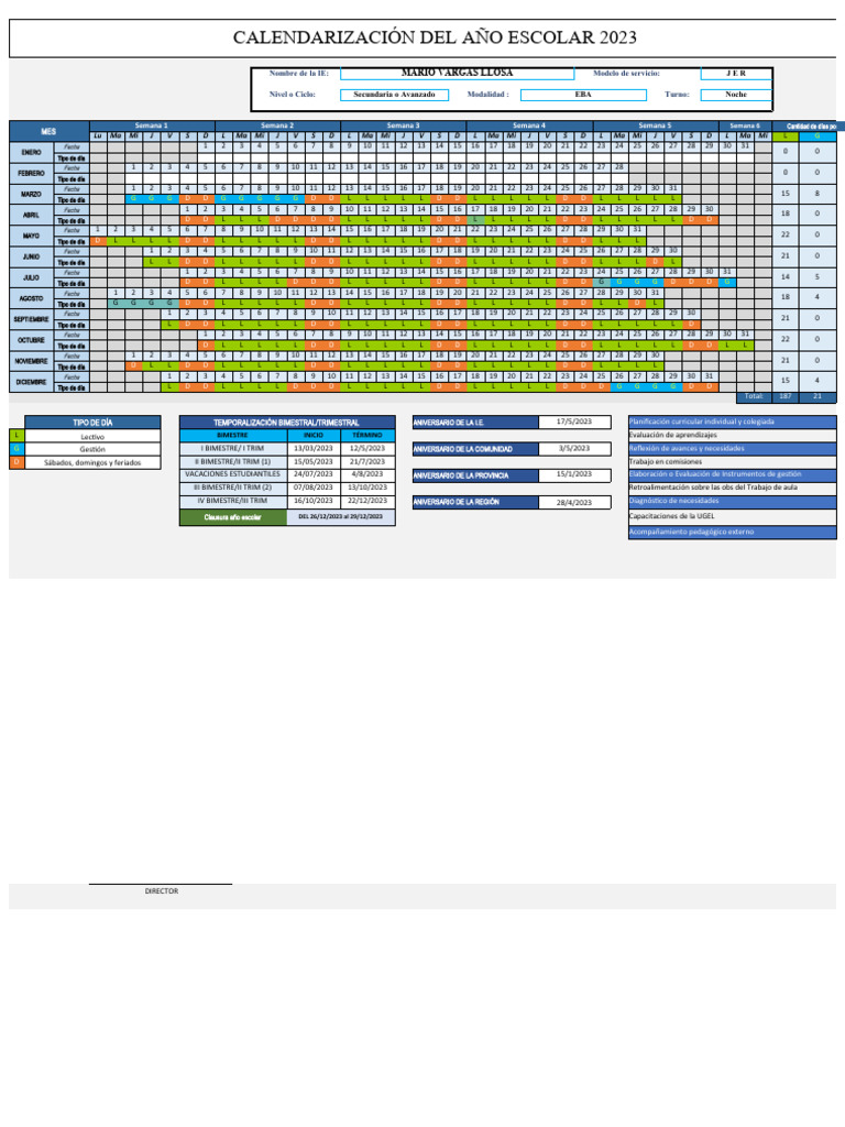 Calendario Anual 2023 Para Imprimir Pdf Mobile Legends Pdmrea ...