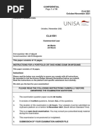 CLA1503 Exam Papers and Solutions | PDF | Contractual Term | Natural ...