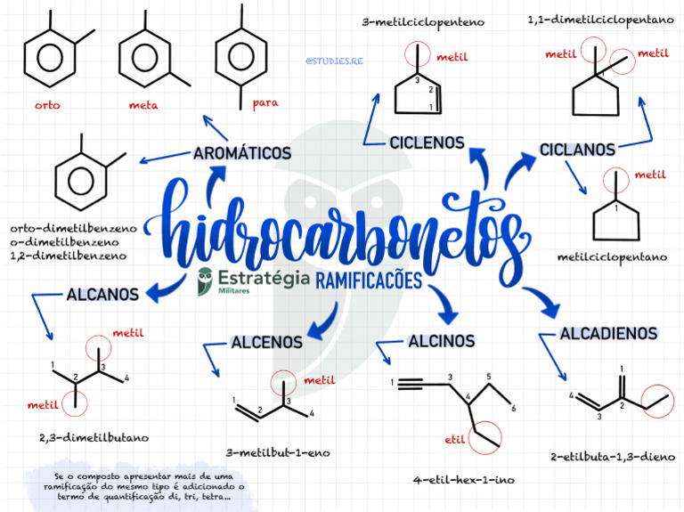 Mapa Mental - Ramificações 2 - Química | PDF