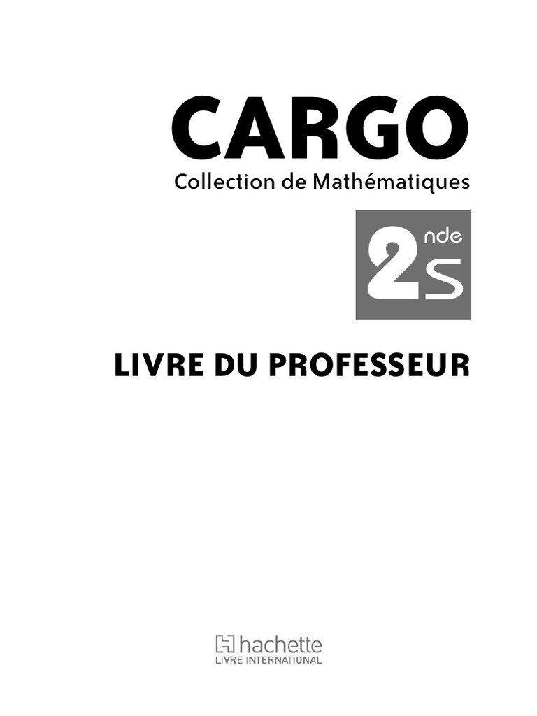 Cargo Maths 2nde Guide | PDF | Triangle | Géométrie