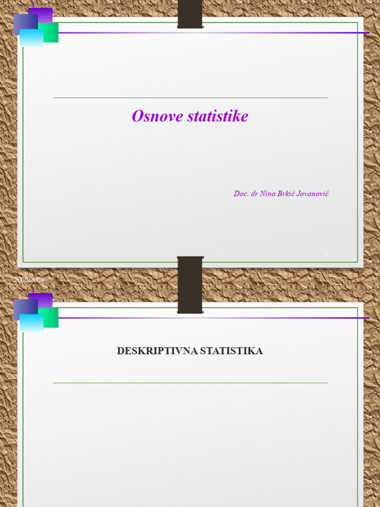 Osnove Statistike | PDF