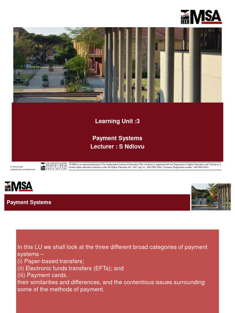 Learning Unit 3 Final | PDF | Credit Card | Negotiable Instrument