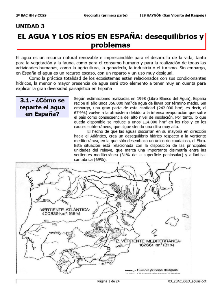 03 2bac Geo Aguas | PDF | Agua | Riego