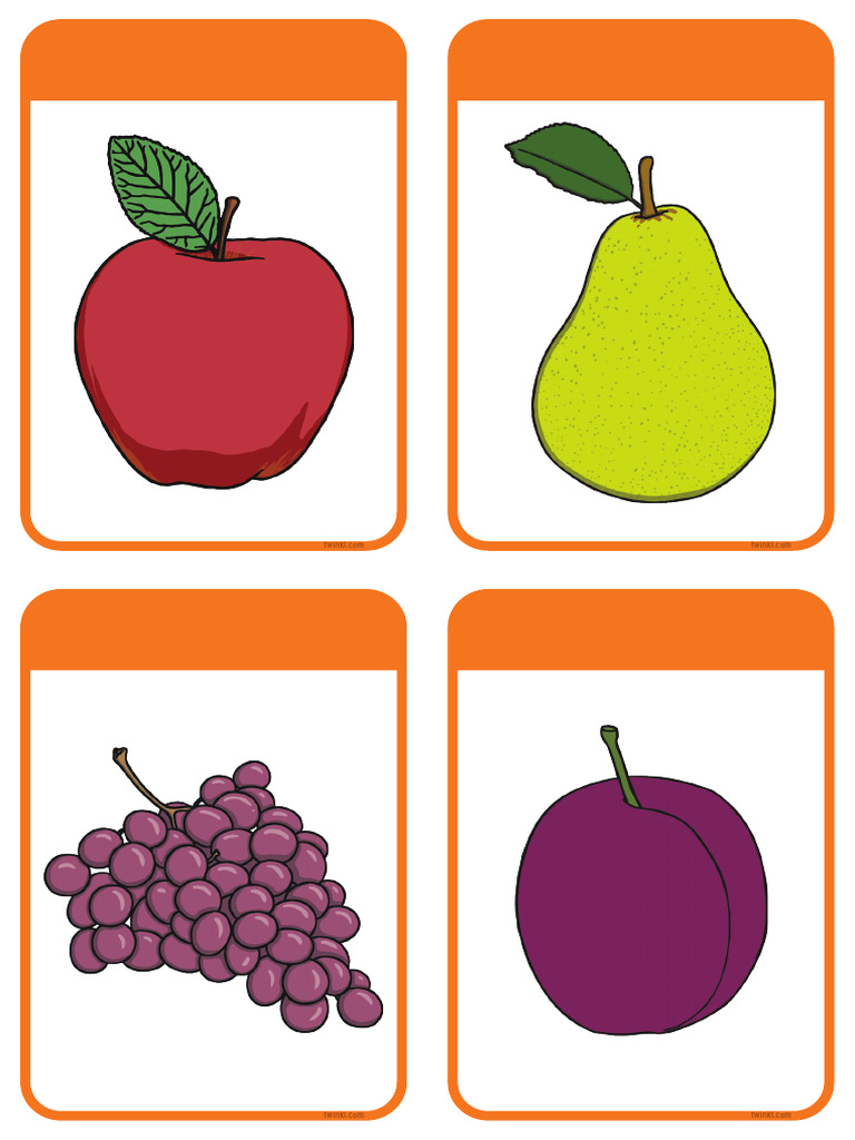 Fructe Si Legume de Toamna - Cartonase | PDF