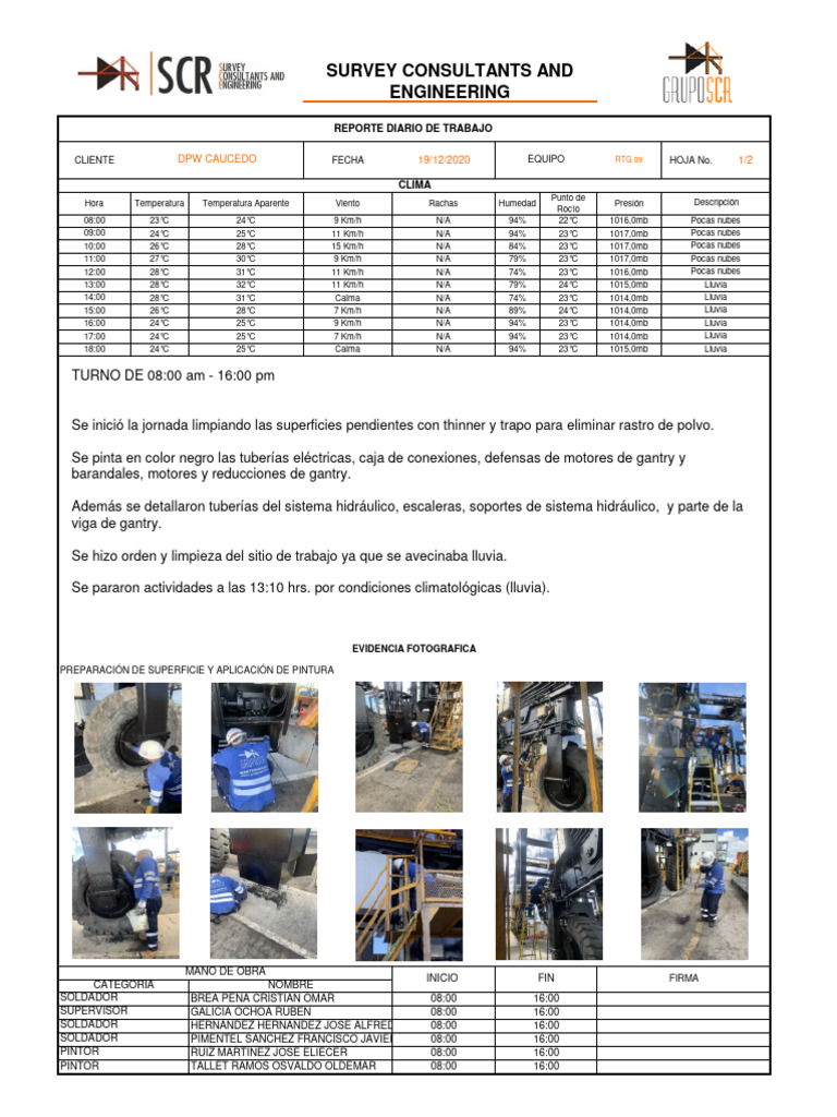 Reporte Diario 19-12-2020 RTG 09 | PDF | Ciencias de la Tierra | Fenómenos de la tierra