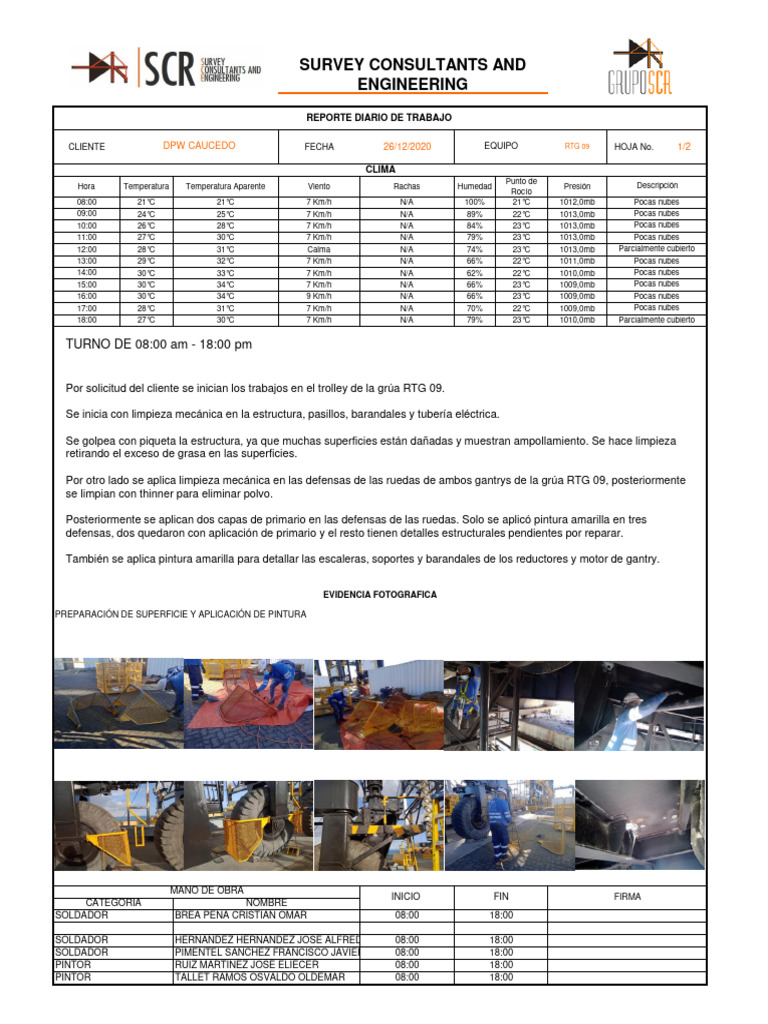 REPORTE DIARIO 26-12-2020 RTG 09 | PDF | Geografía Física