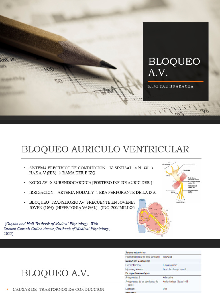 Bloqueo Av | PDF | Corazón | Electrofisiologia