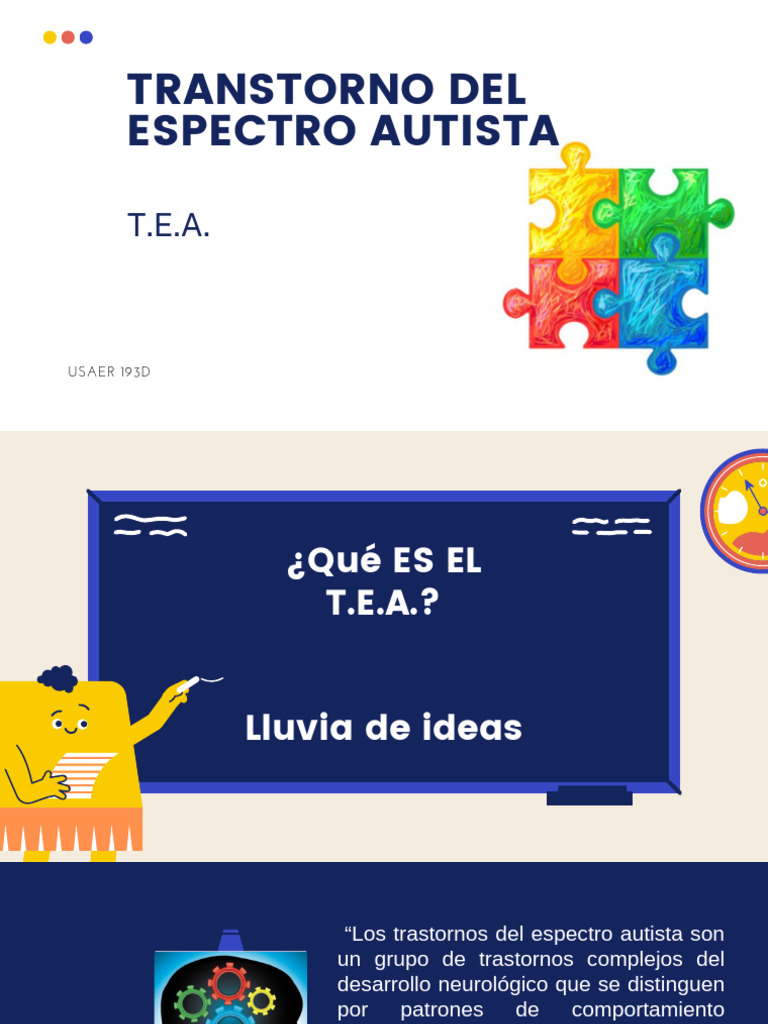 T.C. Tea 1 | PDF | Espectro autista | Sicología