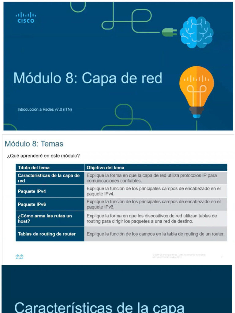Módulo8 - Capa de Red | PDF