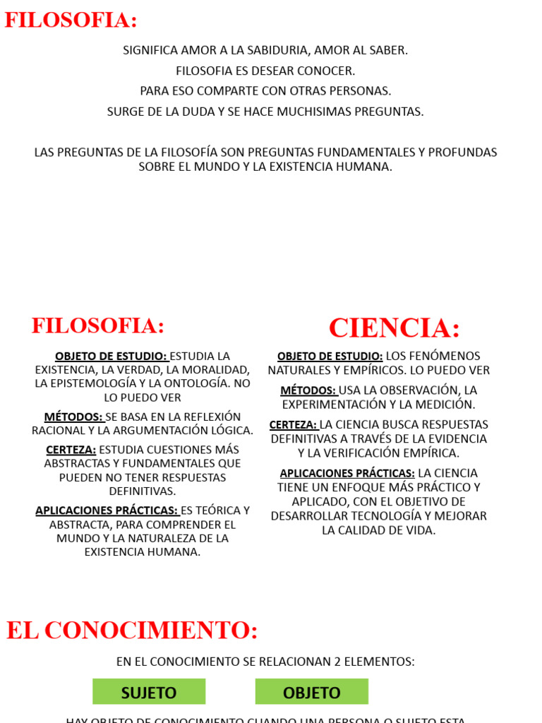 FILOSOFIA | PDF | Conocimiento | Empirismo