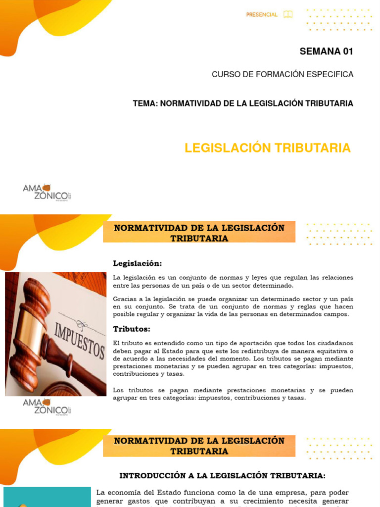 Normatividad de Legislación Tributaria | PDF | Impuestos | Gobierno