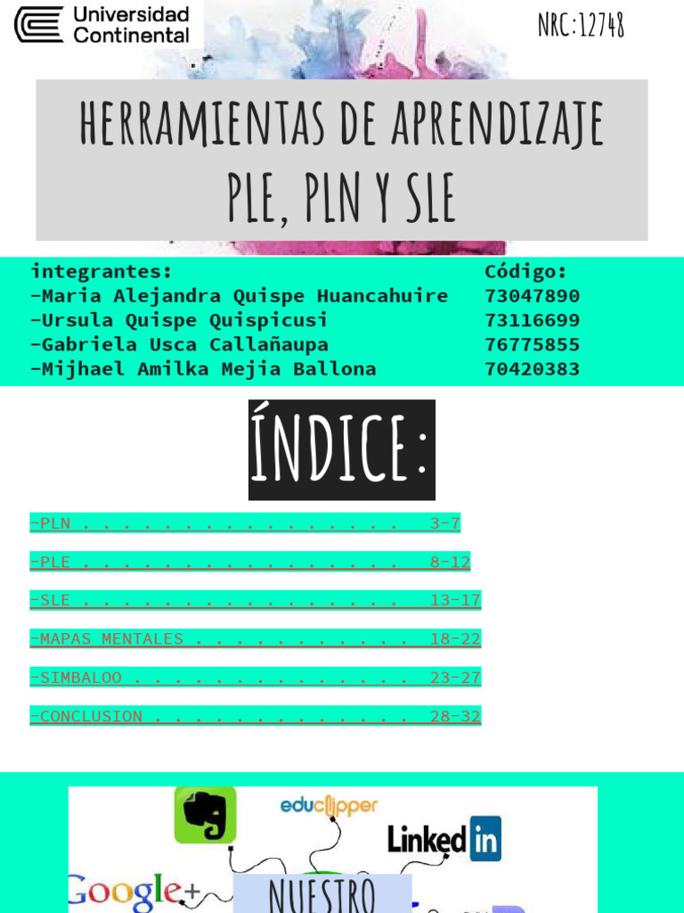 Ple, PLN y Sle | Descargar gratis PDF | Aprendizaje | Libreria digital