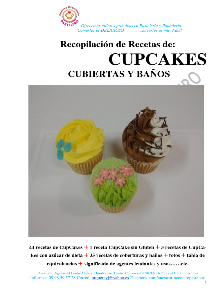 CUPCAKES | PDF | Magdalena | Chocolate