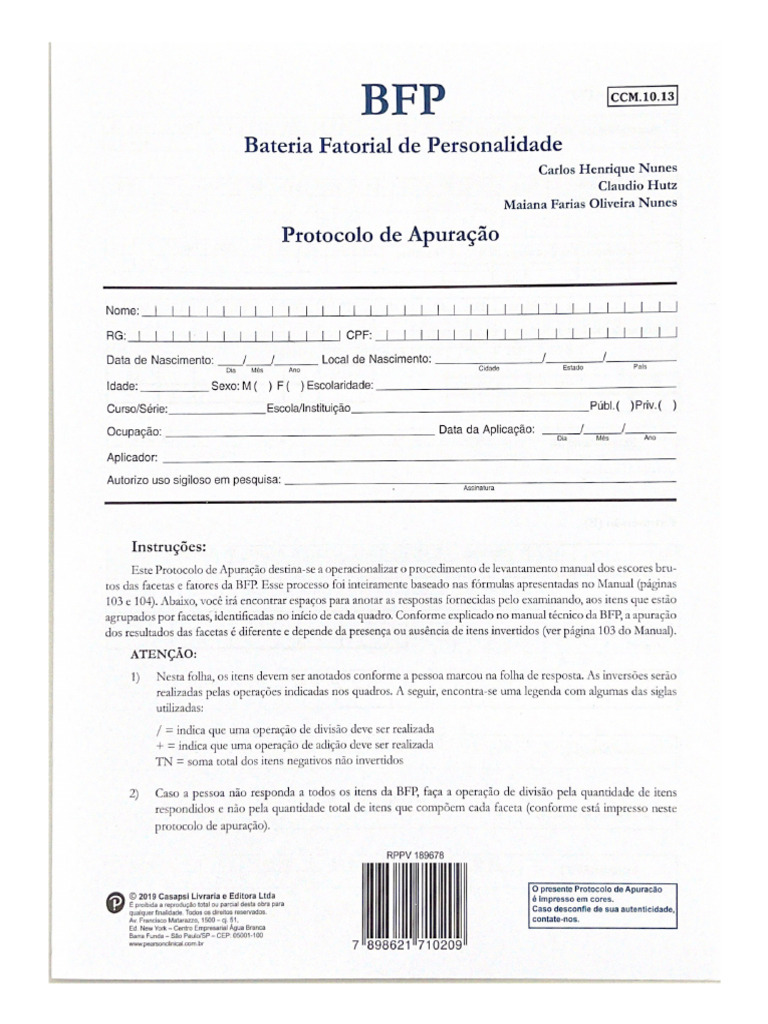 Teste BFP | PDF