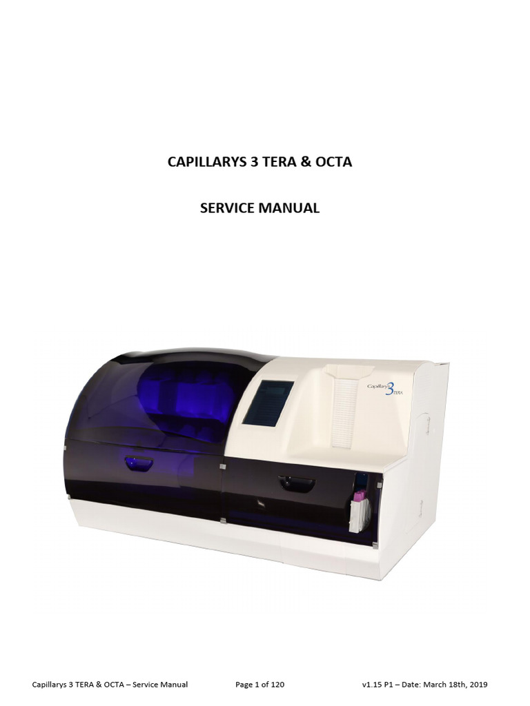 Capillarys 3 TERA - Service Manual (v1.15P1!22!03-2019) | PDF | Computer Architecture | Computer ...