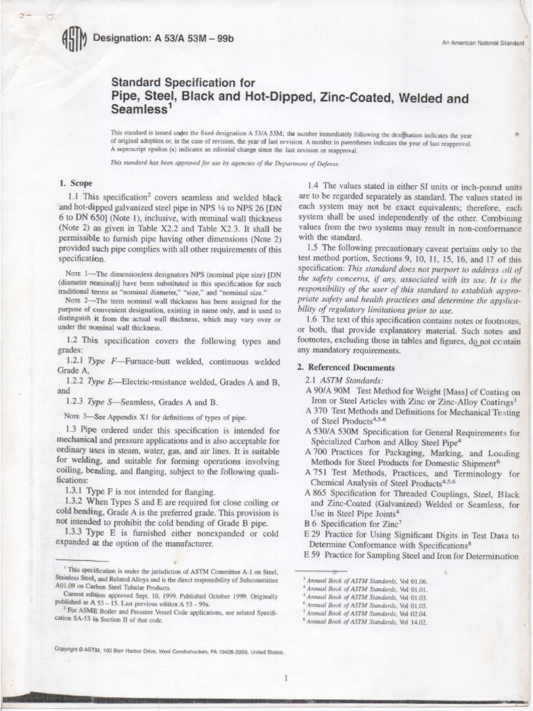 Astm A53 | PDF