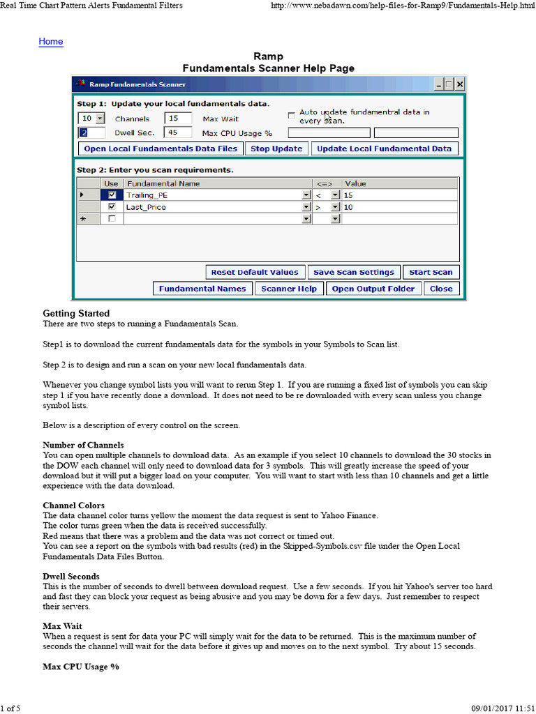 Real Time Chart Pattern Alerts Fundamental Filters | PDF | Dividend | Image Scanner