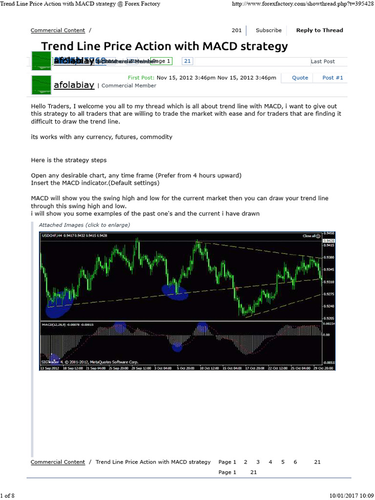 Trend Line Price Action With MACD Strategy at Forex Factory | PDF ... Trend Line Price Action With MACD Strategy at Forex Factory | PDF ...