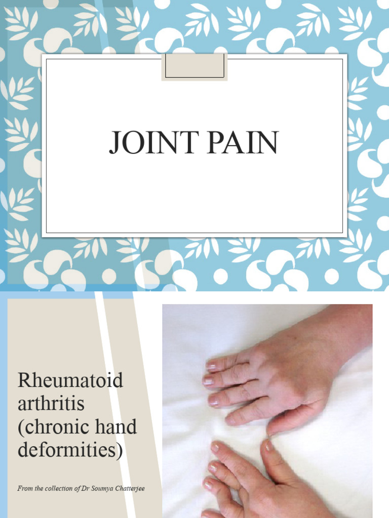 L Joint Pain Mine Updated 22-23 V2 | PDF | Gout | Arthritis