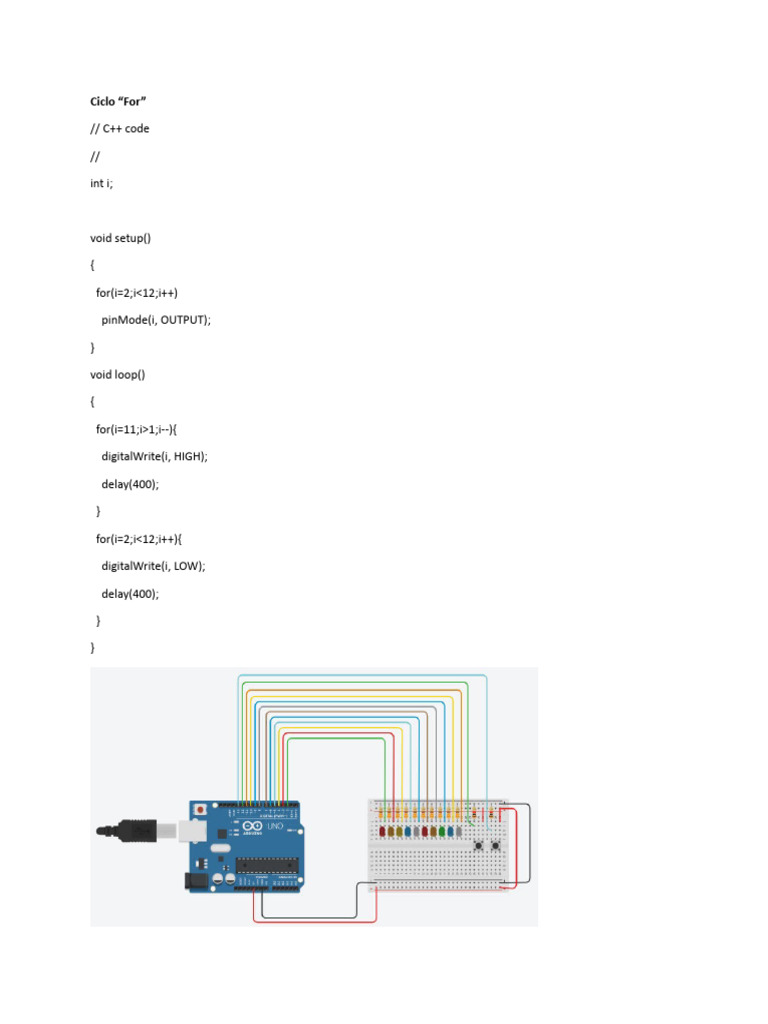 Arduino LED Control Examples | PDF | Computer Programming | Software ...