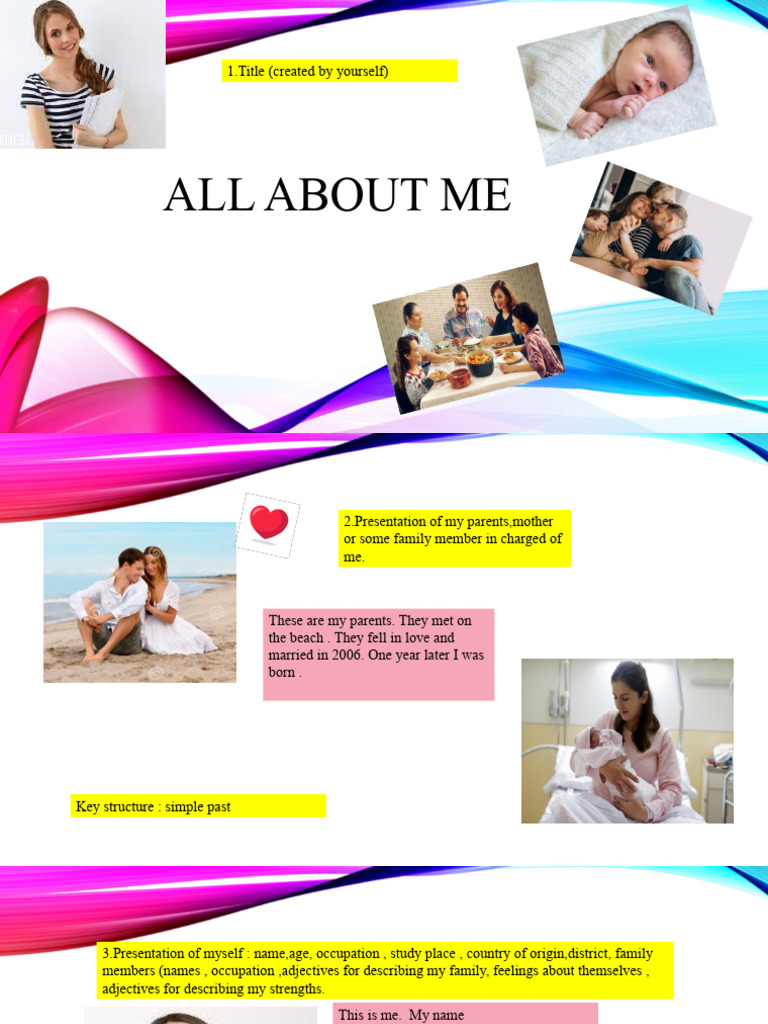 All About Me | PDF | Language Mechanics | Syntax