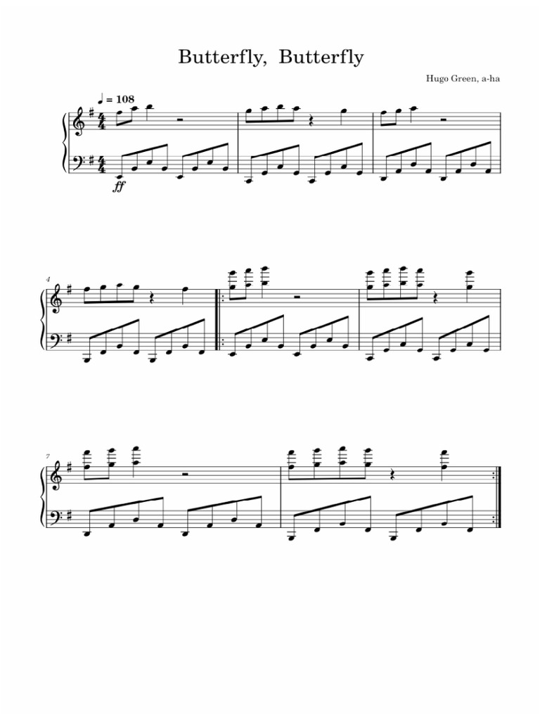 Butterfly, Butterfly | PDF