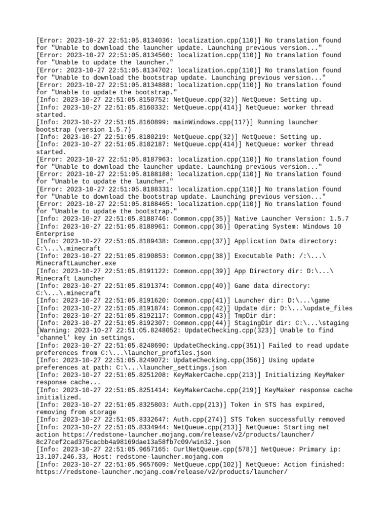 Launcher Log1 | PDF | Installation (Computer Programs) | System Software