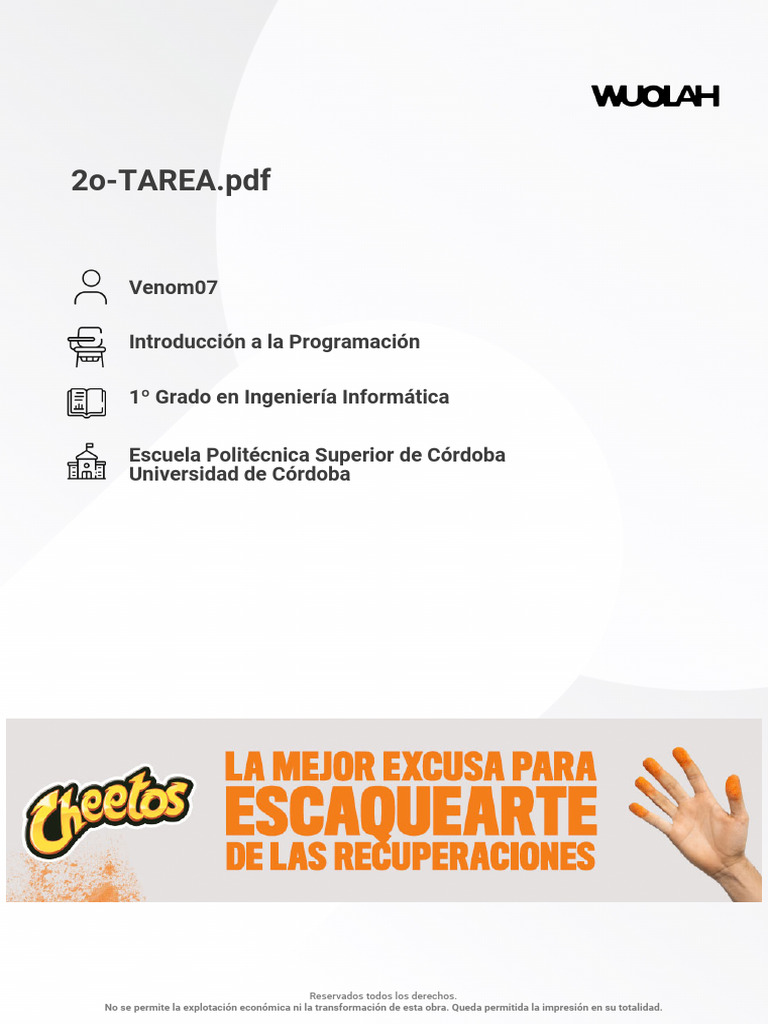 Wuolah Free 2o TAREA | PDF