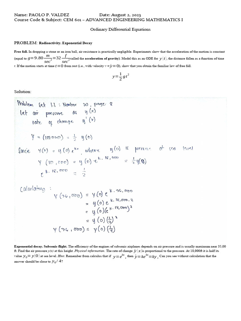 Assignment Number 1 | PDF