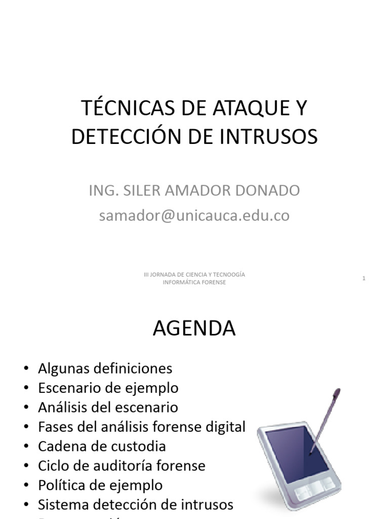 Tecnicas de Ataque y Deteccion de Intrusos | PDF | Informática forense | Ataque de denegación de ...