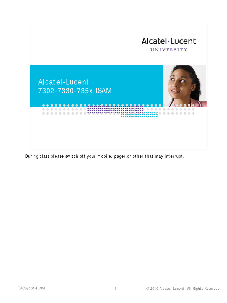 ISAM 7302 FD Shelf Overview | PDF | Digital Subscriber Line | Fiber To ...