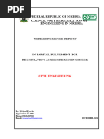 Work Experience Report Template | PDF | Engineer | Employment