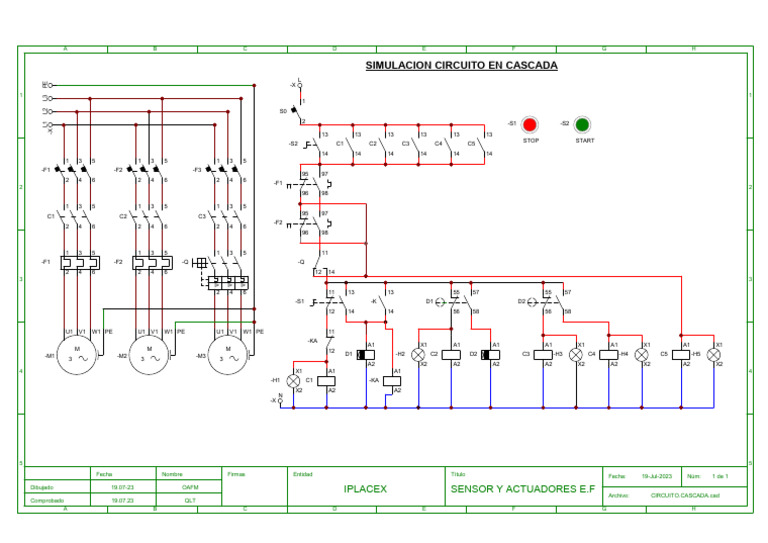 CIRCUITO EN CASCADA Cad | PDF