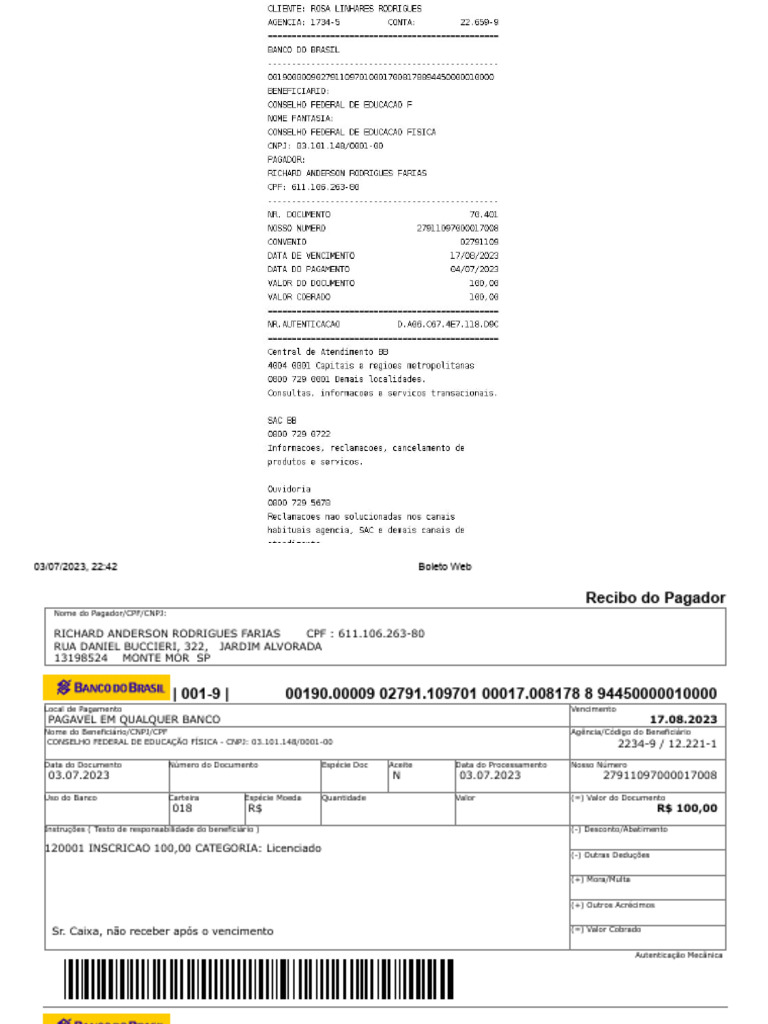 Comprovante Merged | PDF | Dinheiro | Pagamentos