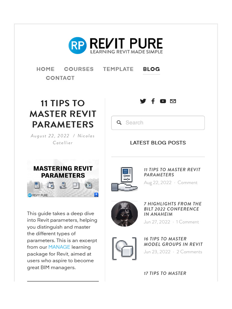 Master Revit Parameters | PDF | Parameter (Computer Programming) | Autodesk Revit
