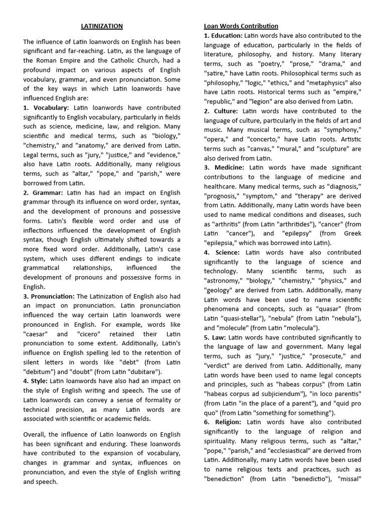 Latin Ization | PDF