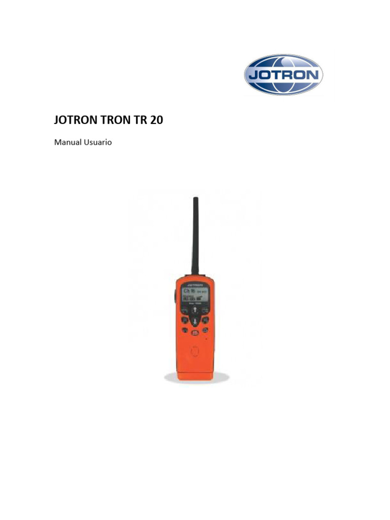 Jotron TRON TR-20 Castellano | PDF | Electrónica | Tecnología de ...