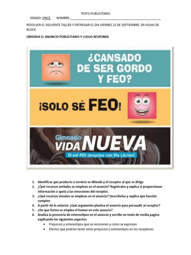 Análisis de Anuncios Publicitarios | PDF | Crecimiento personal y ...